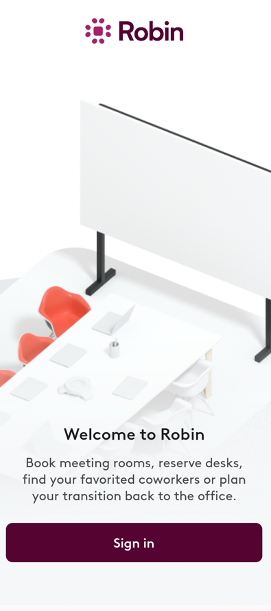 Robin Desk Booking Mobile App – Menzies