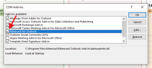 Mimecast Add-in in Outlook – Menzies