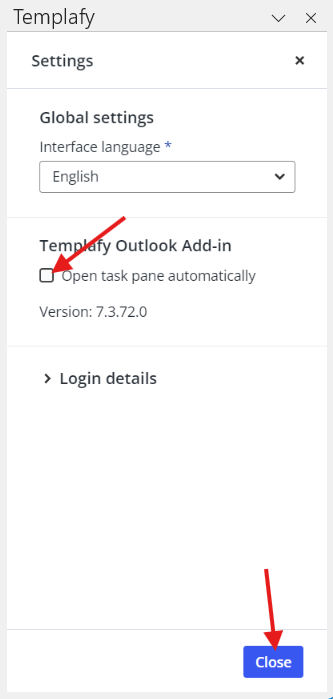 Templafy pane in Outlook, Excel, Word and PowerPoint – Menzies